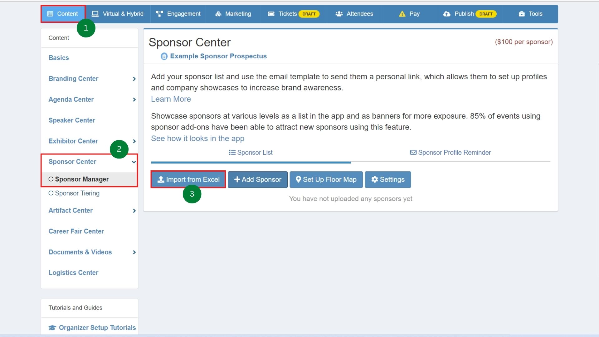 How do I add Sponsors? – Help Center
