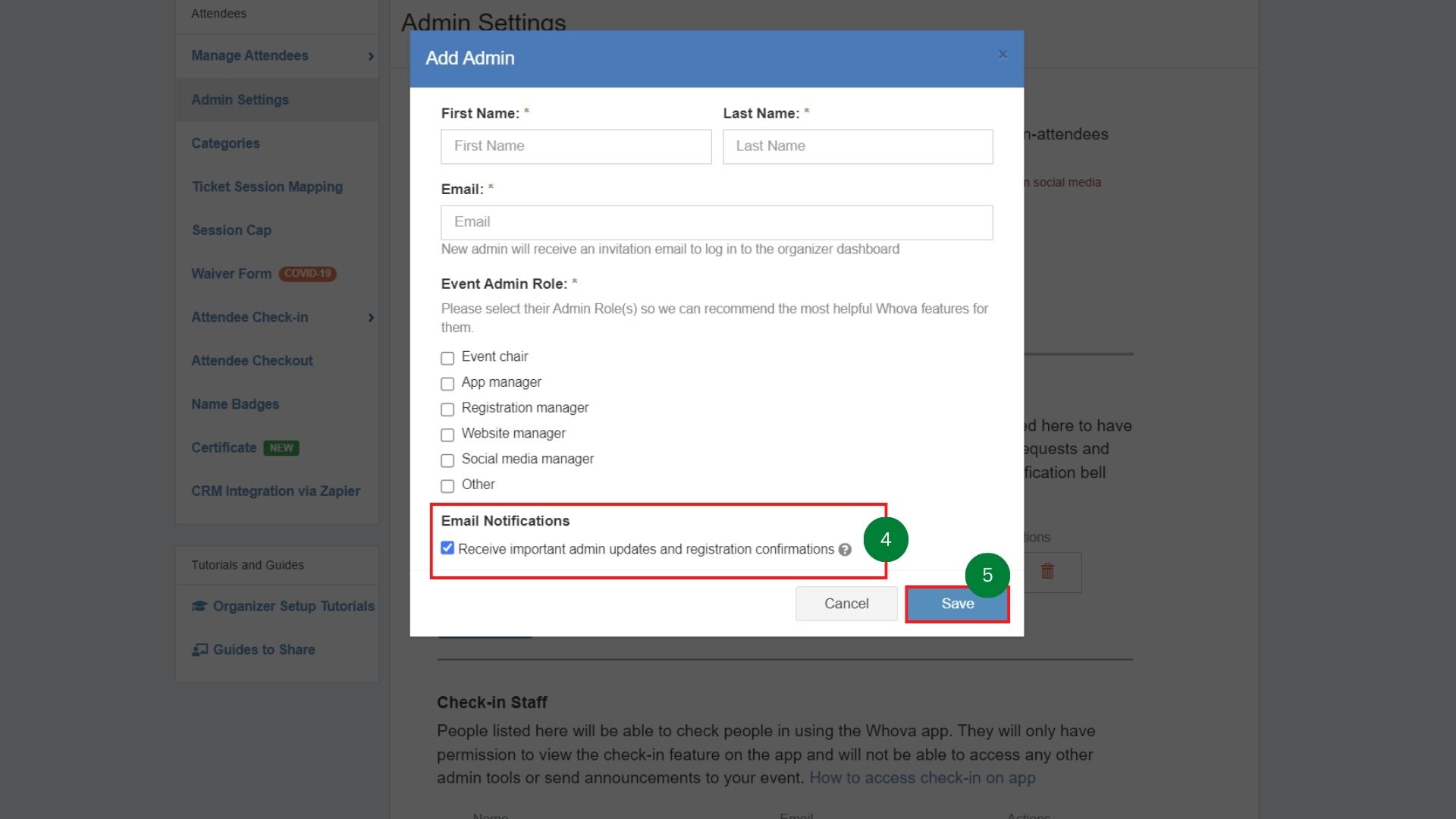 How can I make sure I'm receiving an email as an admin? – Help Center