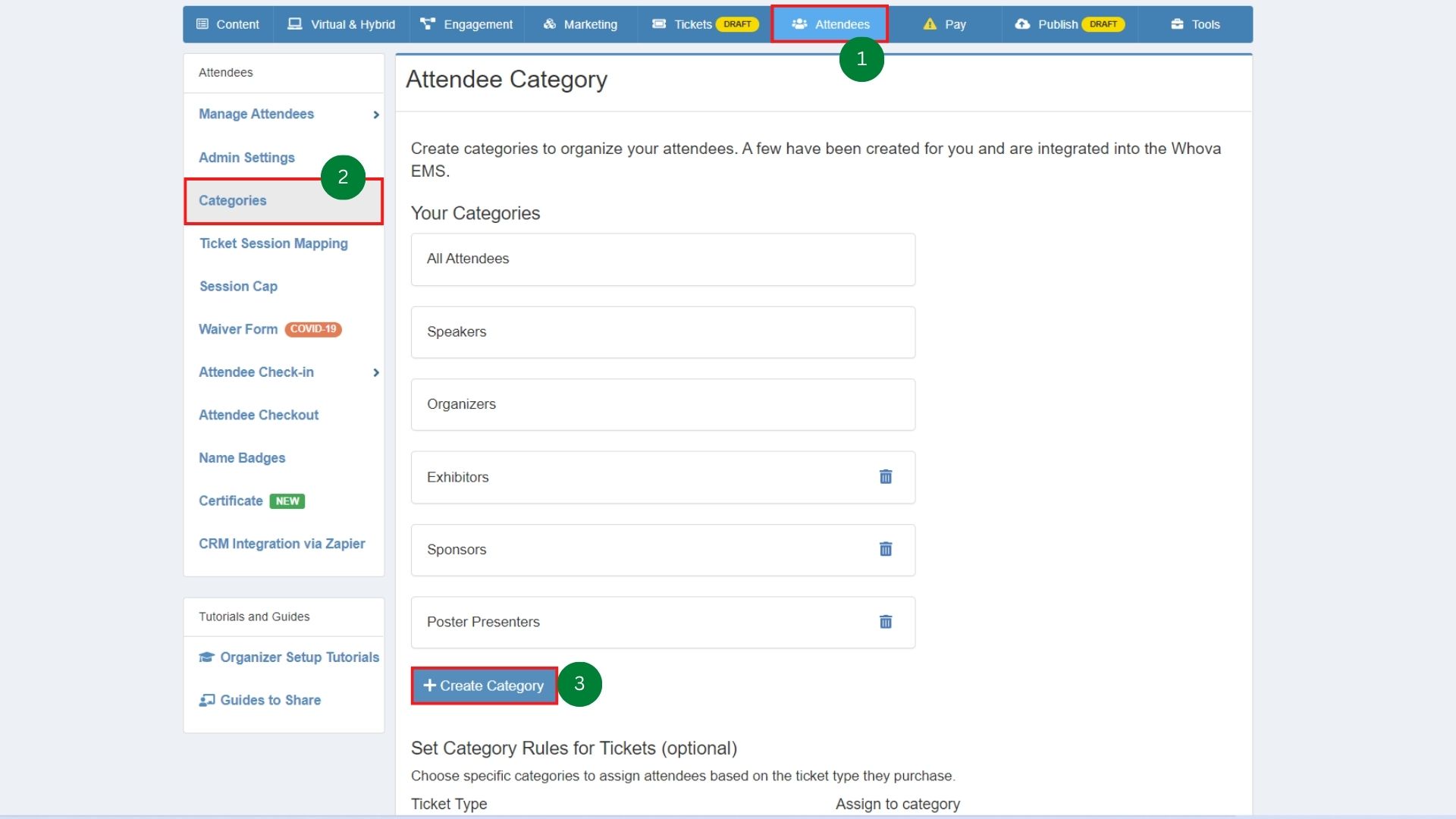 How can I create categories to organize my attendees? – Help Center
