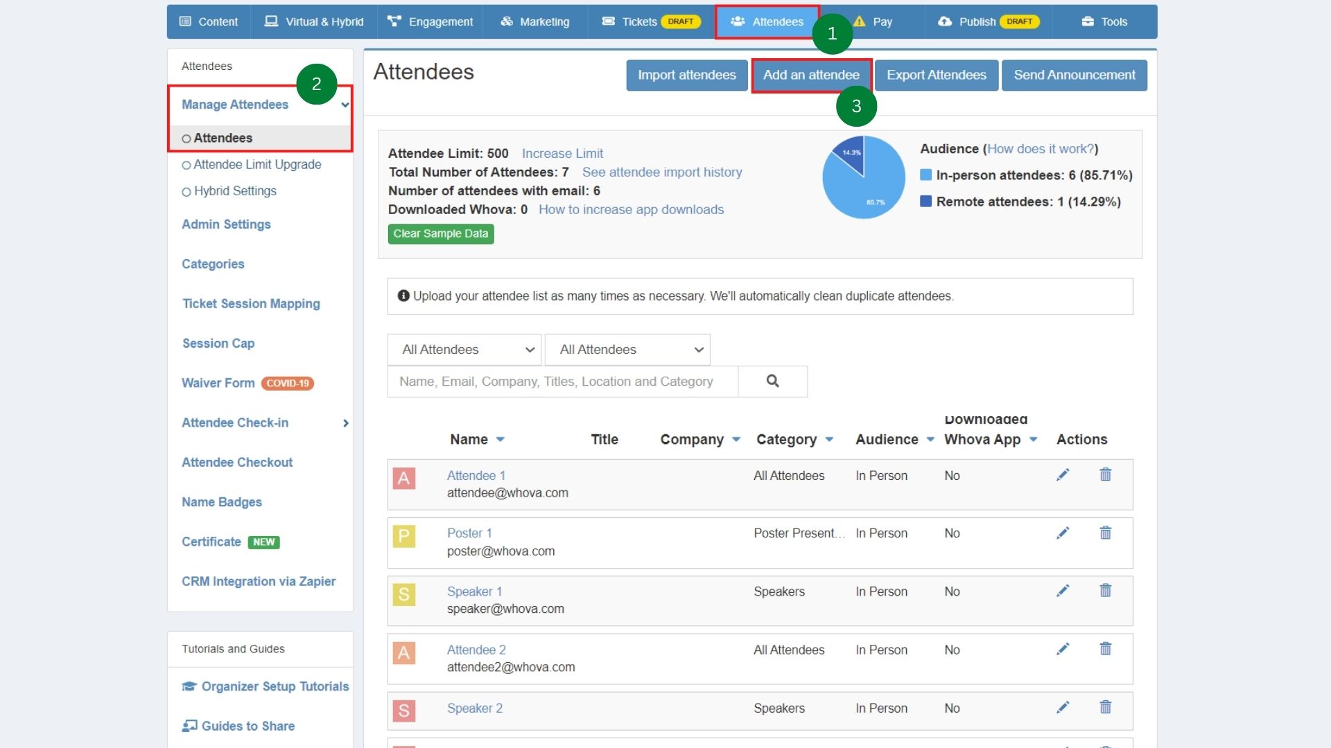 How do I add an attendee? – Help Center