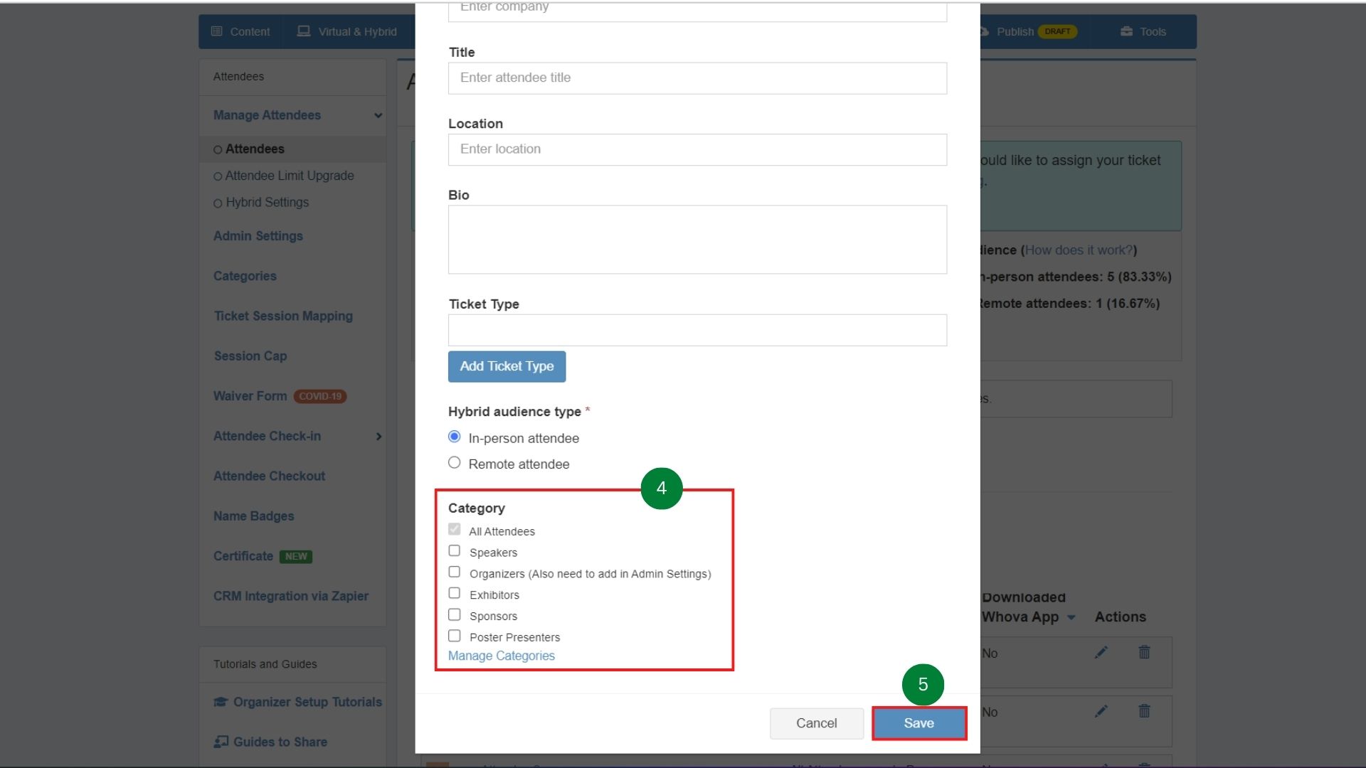 Can I add multiple categories to each attendee? – Help Center