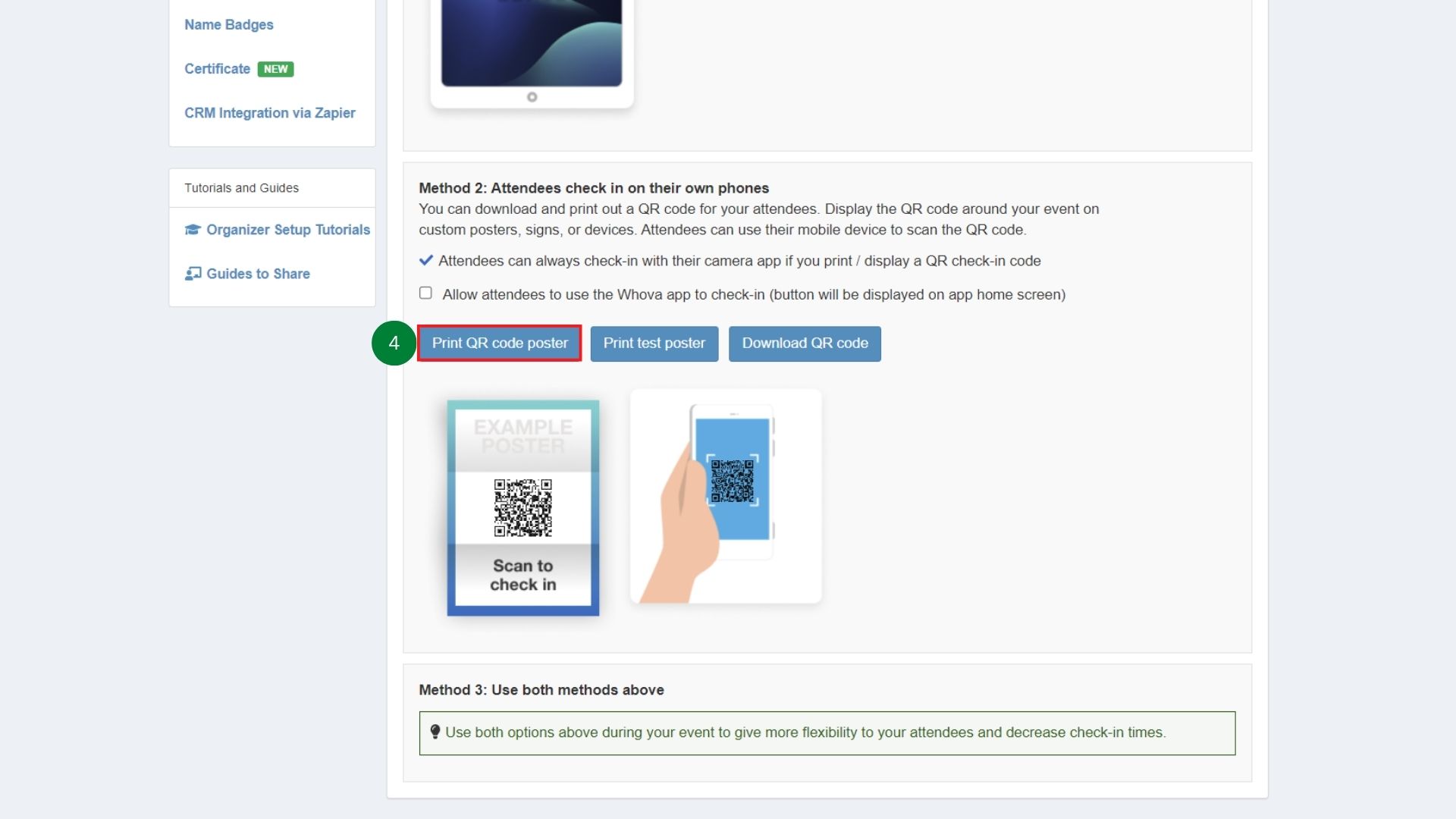 How does the Attendee Self Check-in work? – Help Center