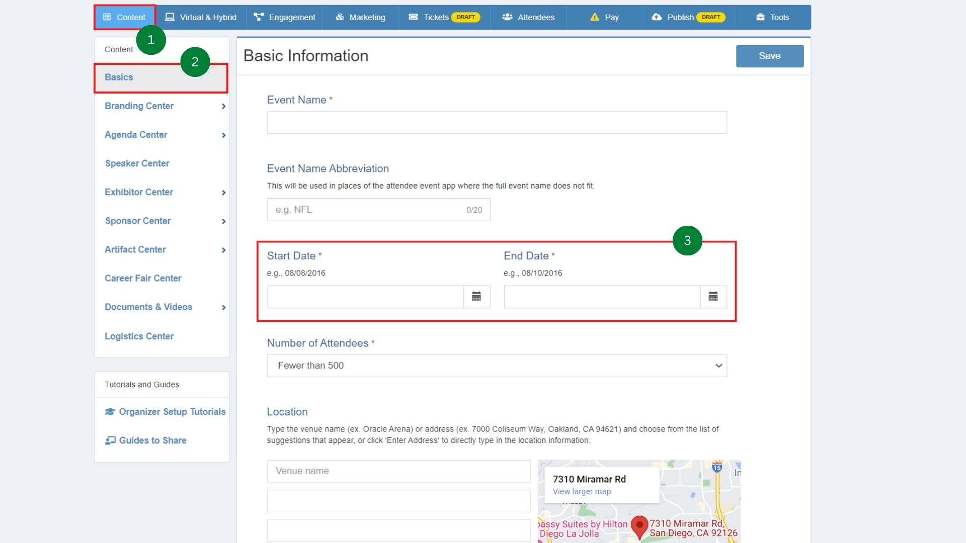 How do I change the event dates? – Help Center