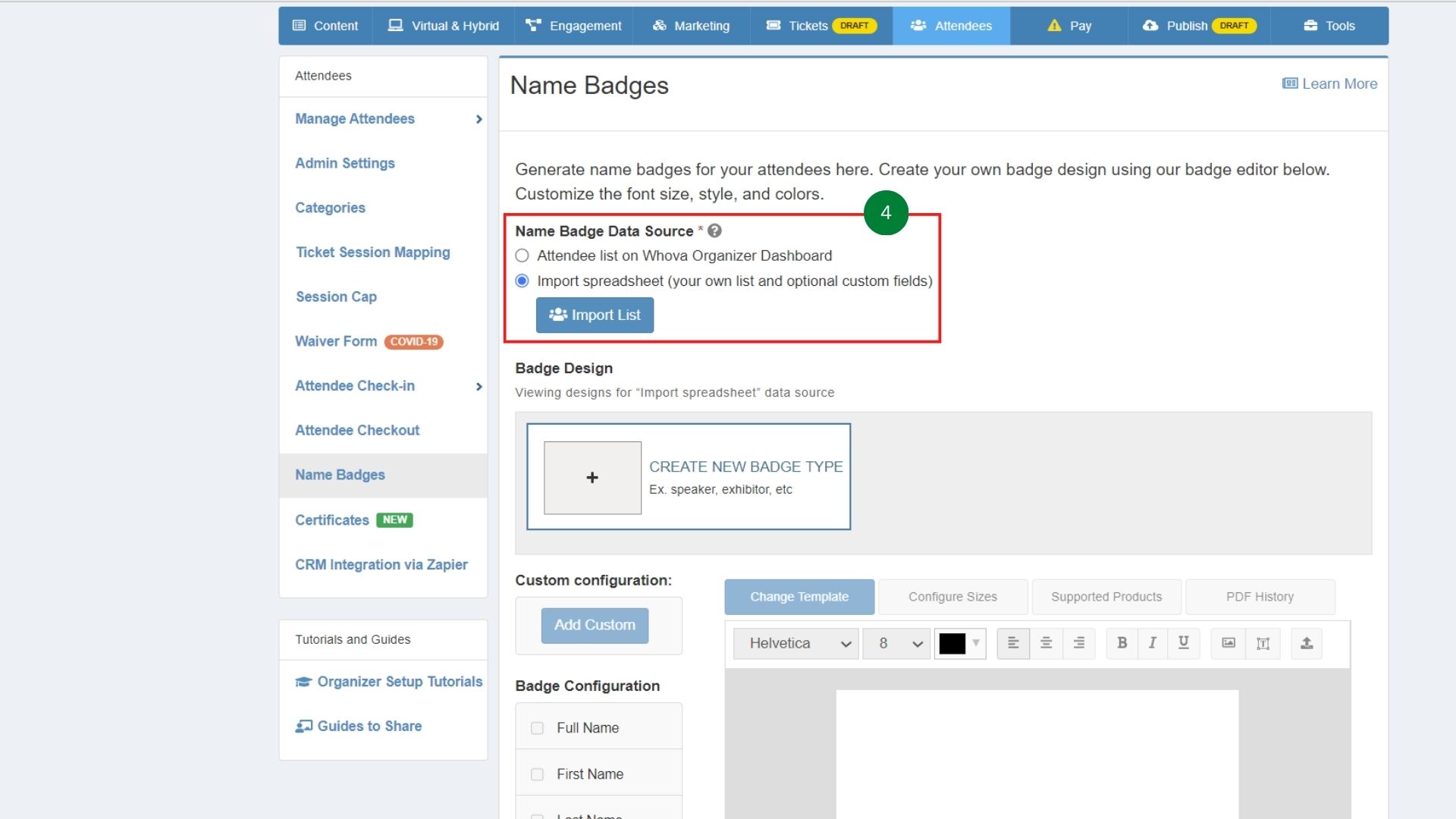 How do I generate Name Badges for my attendees? – Help Center