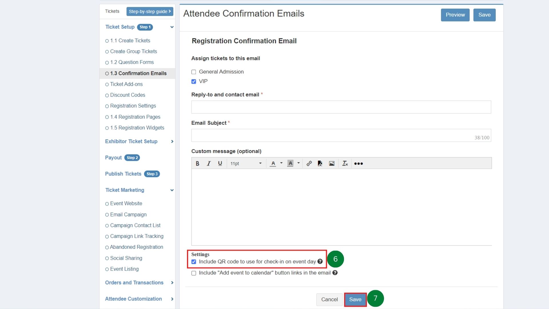 Can I include a QR code in the registration email? – Help Center