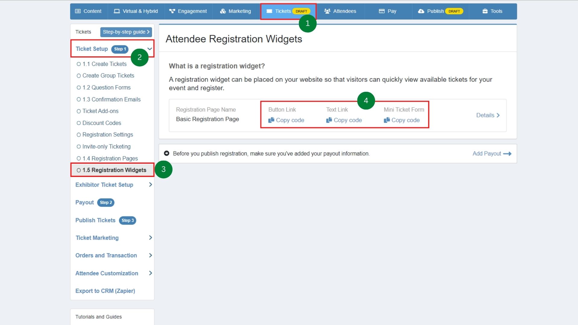 What kind of registration widgets can I use? – Help Center