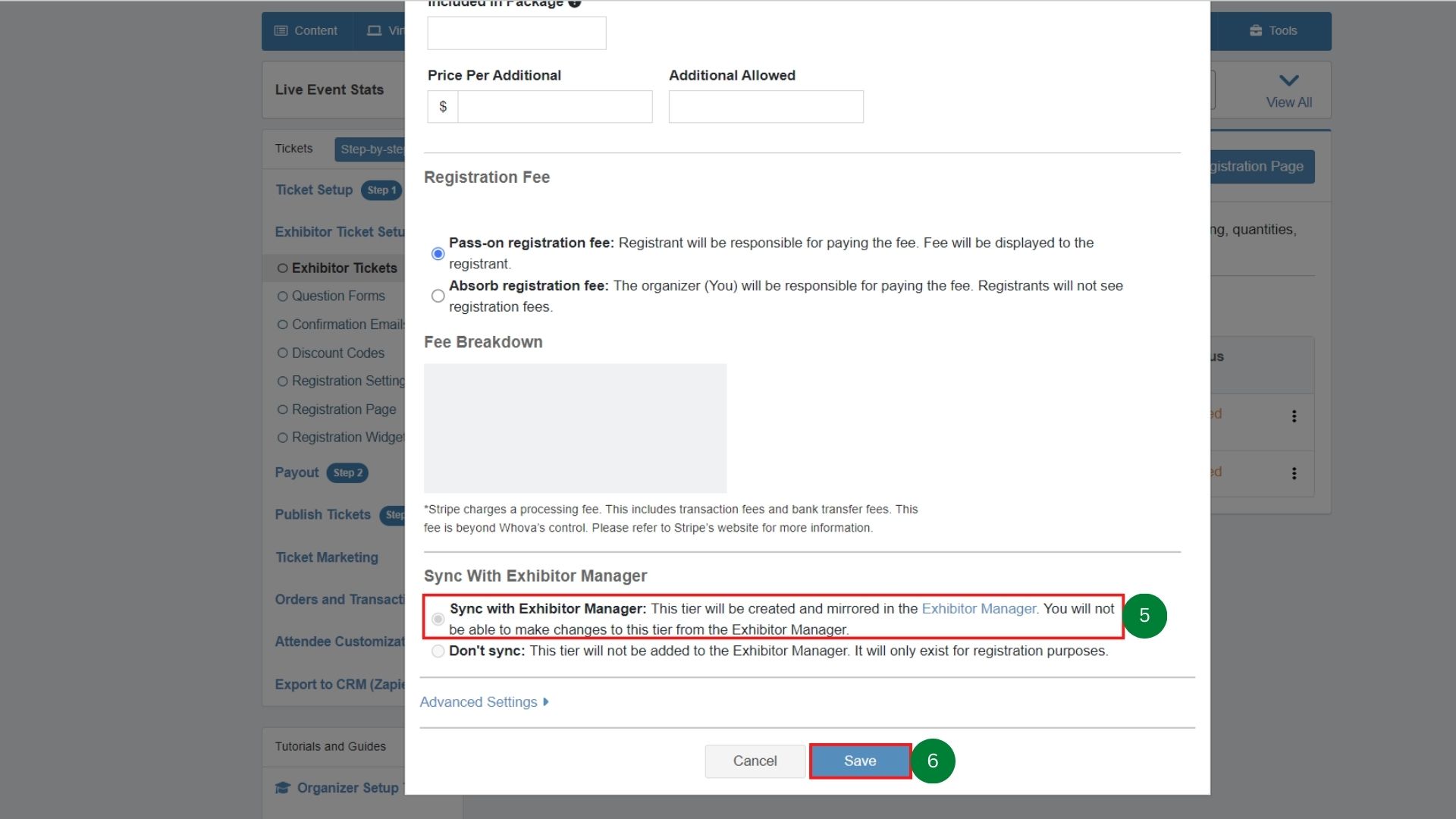 How do I sync the info with the Exhibitor Manager? – Help Center