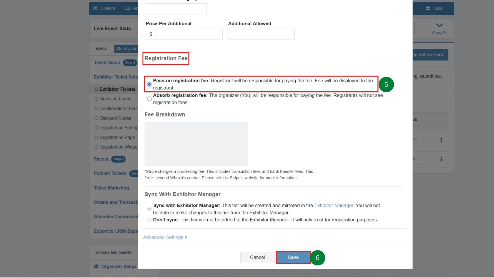 How do I pass-on the Exhibitor Ticket fees? – Help Center