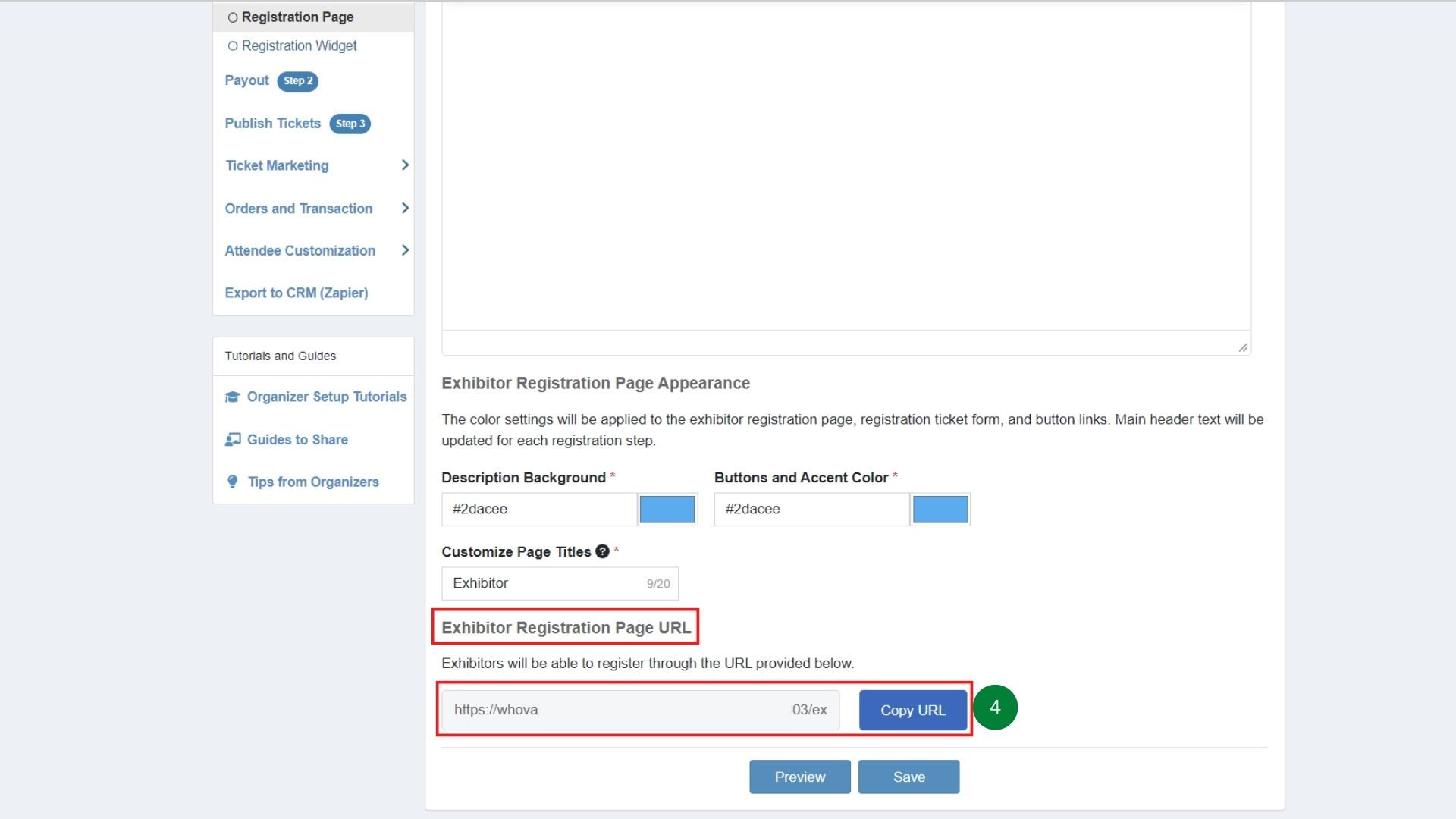 Where do I find the Exhibitor Registration Page URL? – Help Center