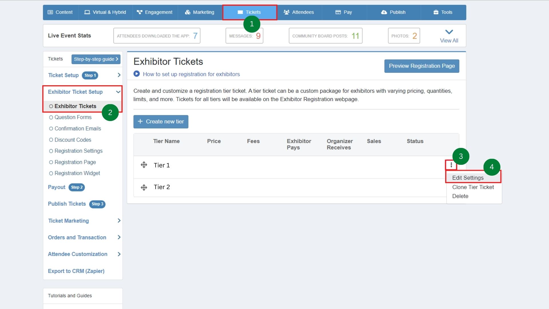 How do I absorb the Exhibitor Ticket fees? – Help Center
