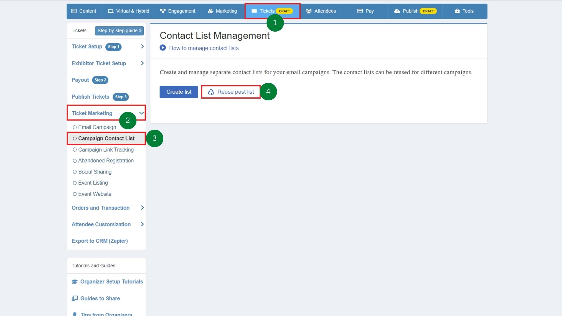 Is it possible to reuse a Campaign Contact List from a past event ...