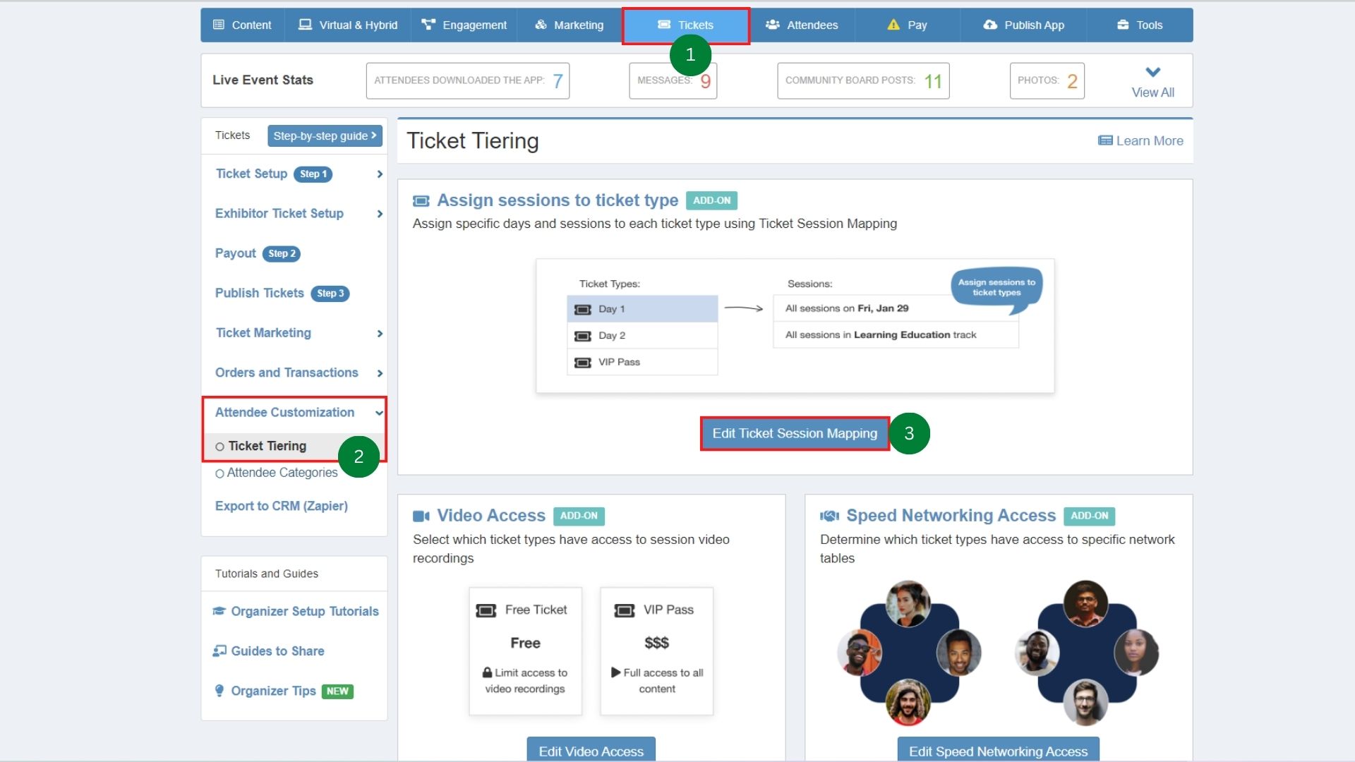 How do I assign sessions to a ticket type? – Help Center