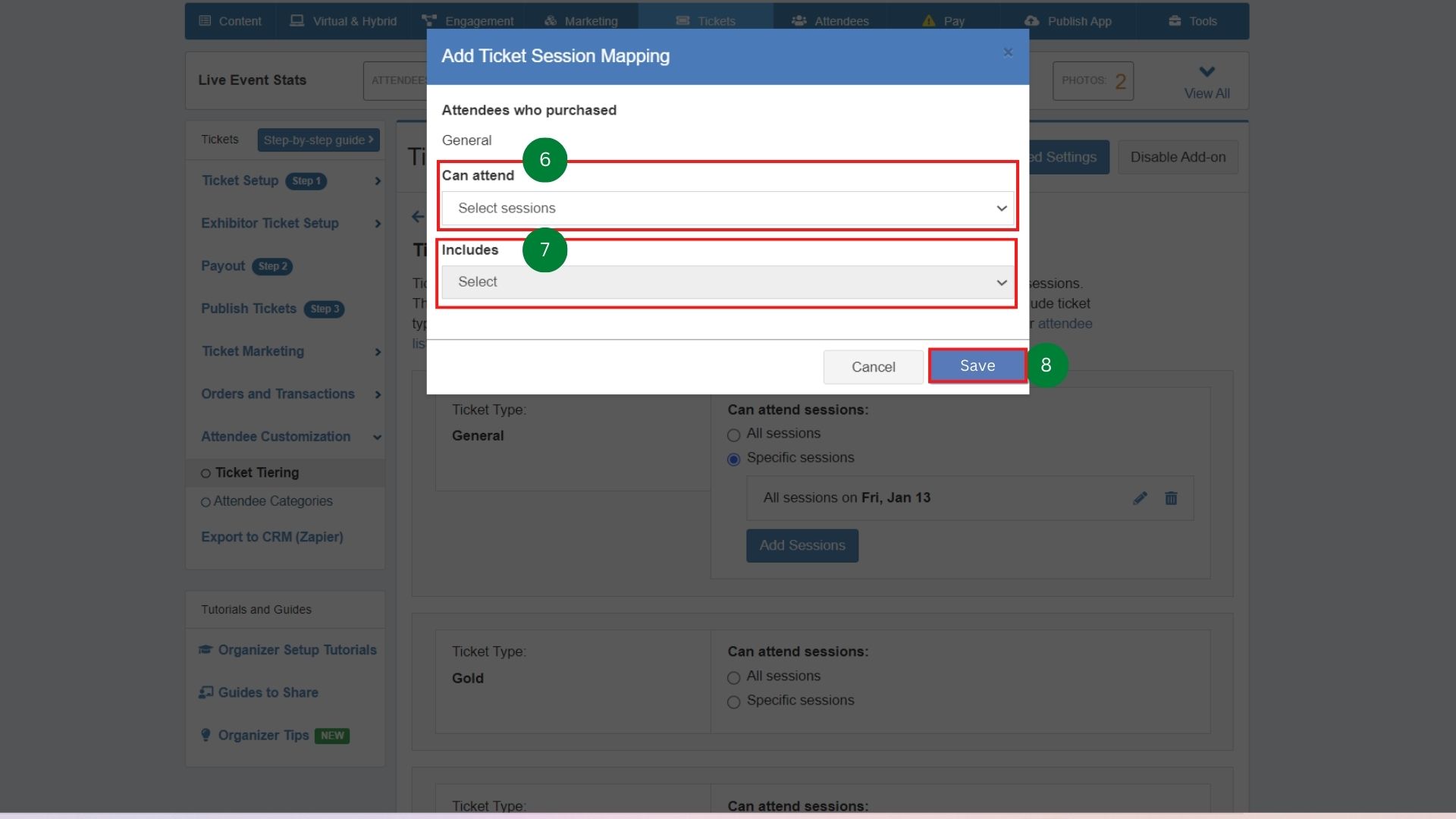 How do I assign sessions to a ticket type? – Help Center