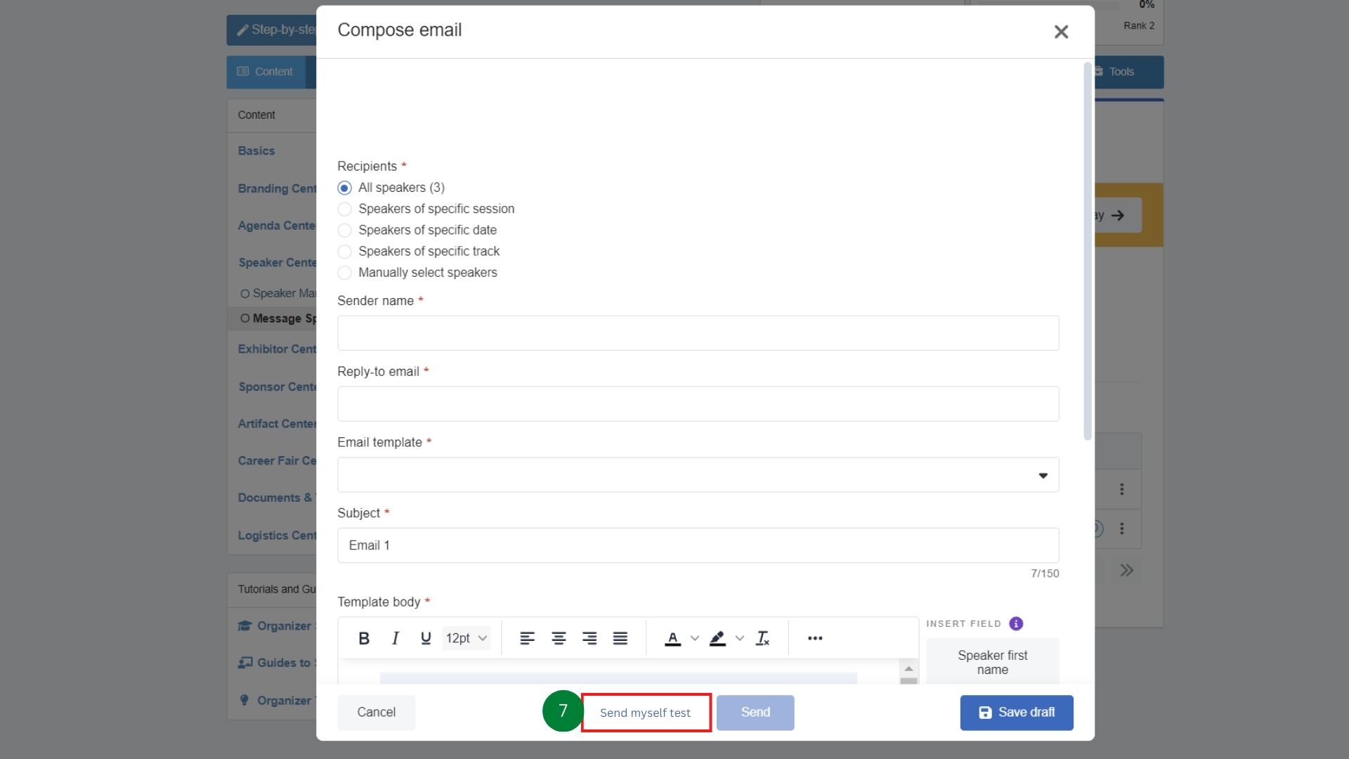 Is it possible to test Speaker emails before sending? – Help Center