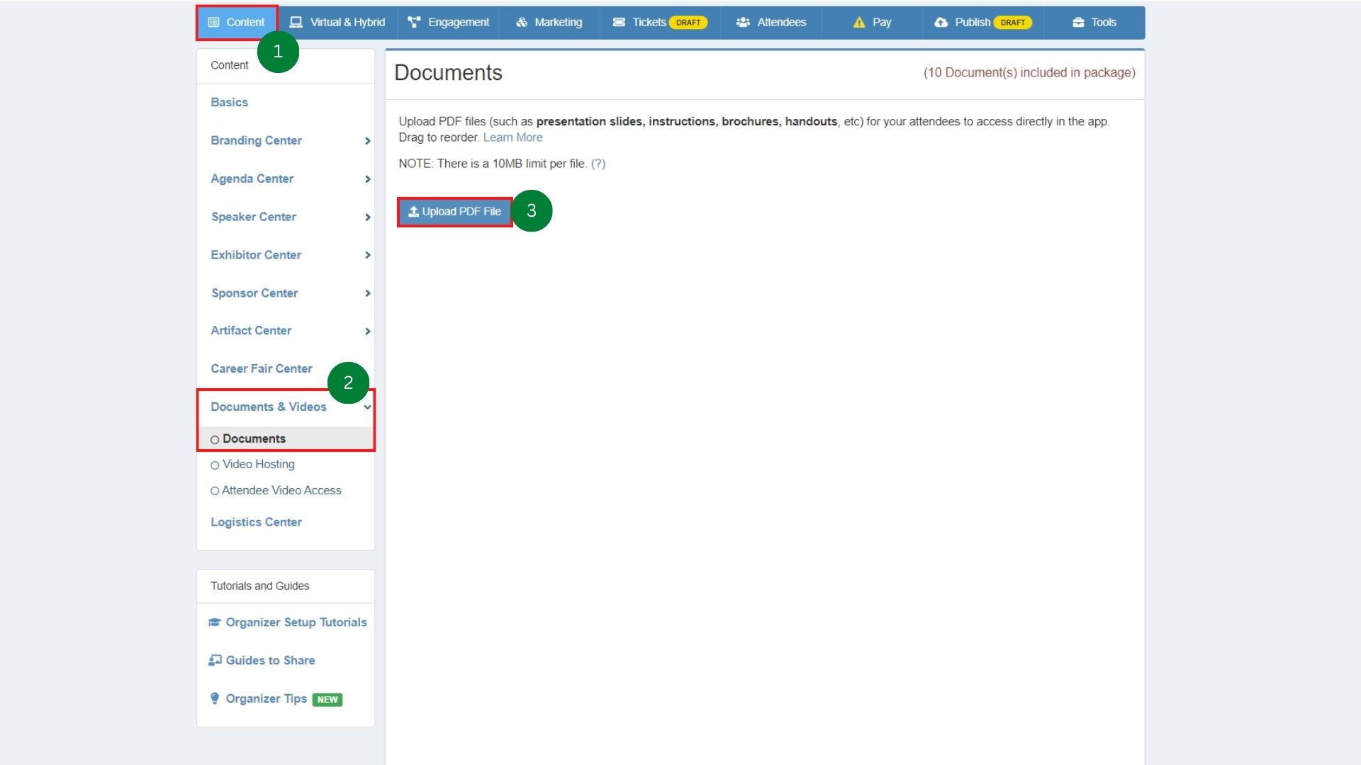 How do I upload a document for attendees to see? – Help Center