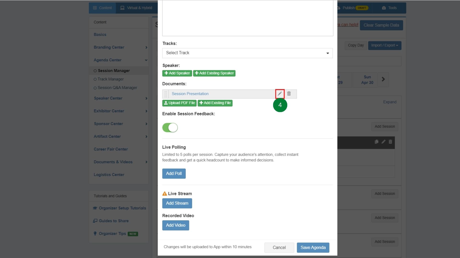 How do I edit documents included in a session? – Help Center