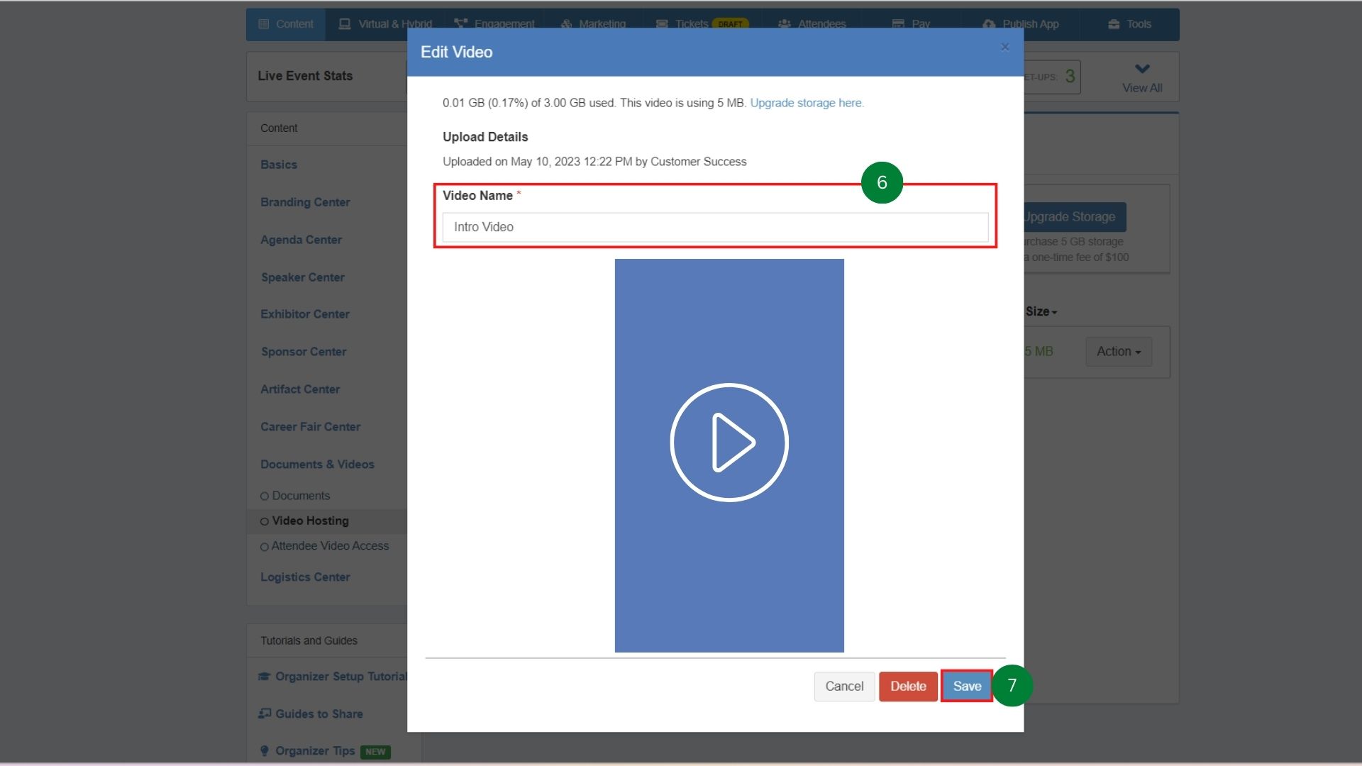 How do I change the video name? – Help Center