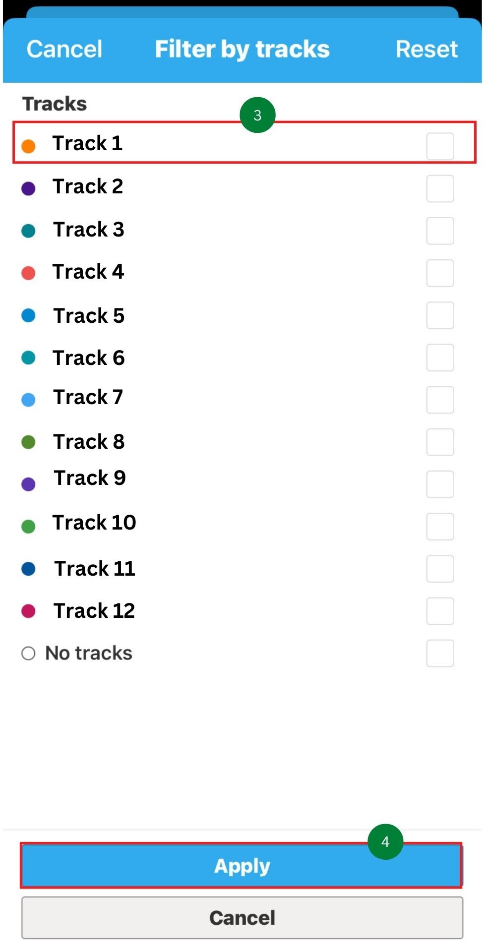 How do I find certain sessions by tracks? – Help Center