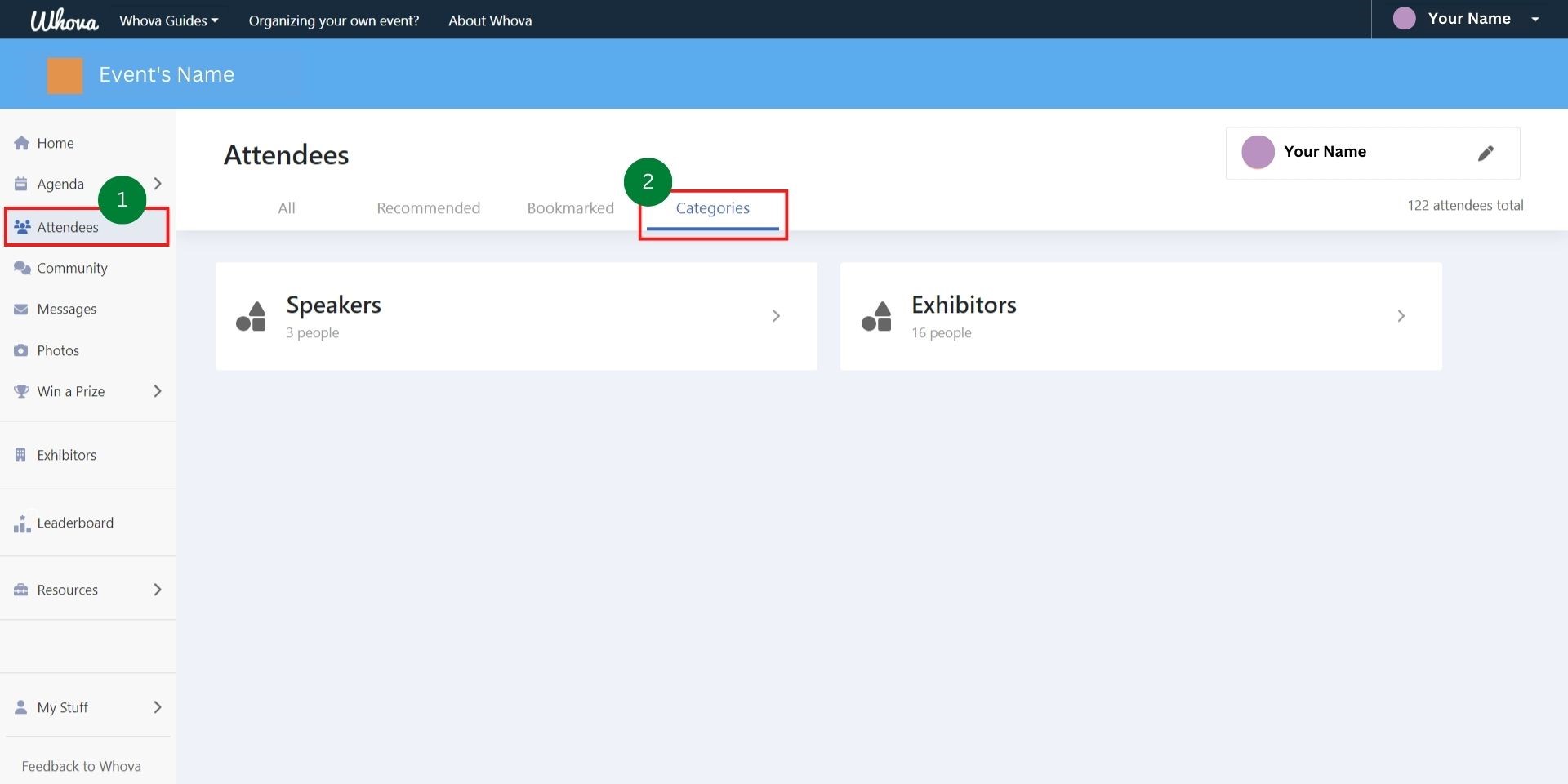How do I find attendees by categories? – Help Center