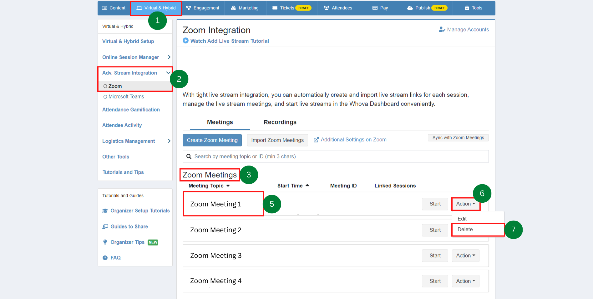 How do I delete a Zoom meeting? – Help Center