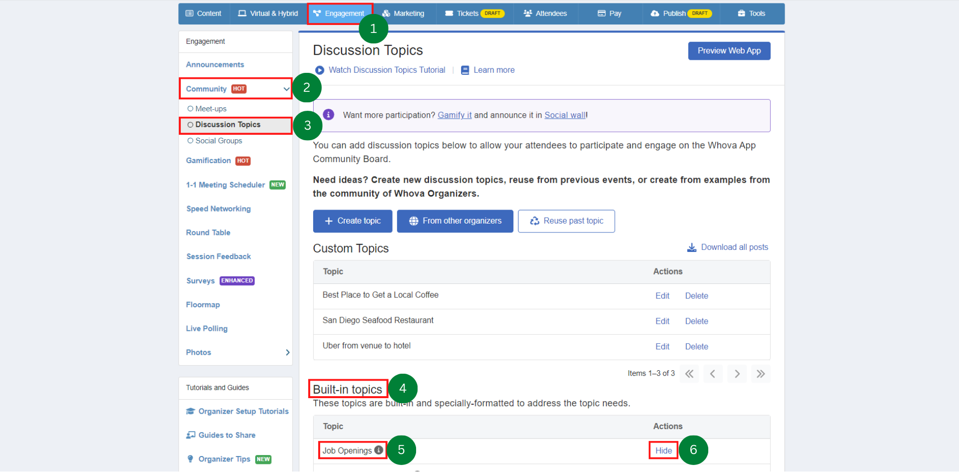 How do I remove built-in topics? – Help Center