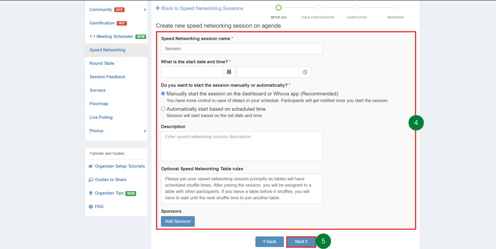 How do I create a Speed Networking Session? – Help Center