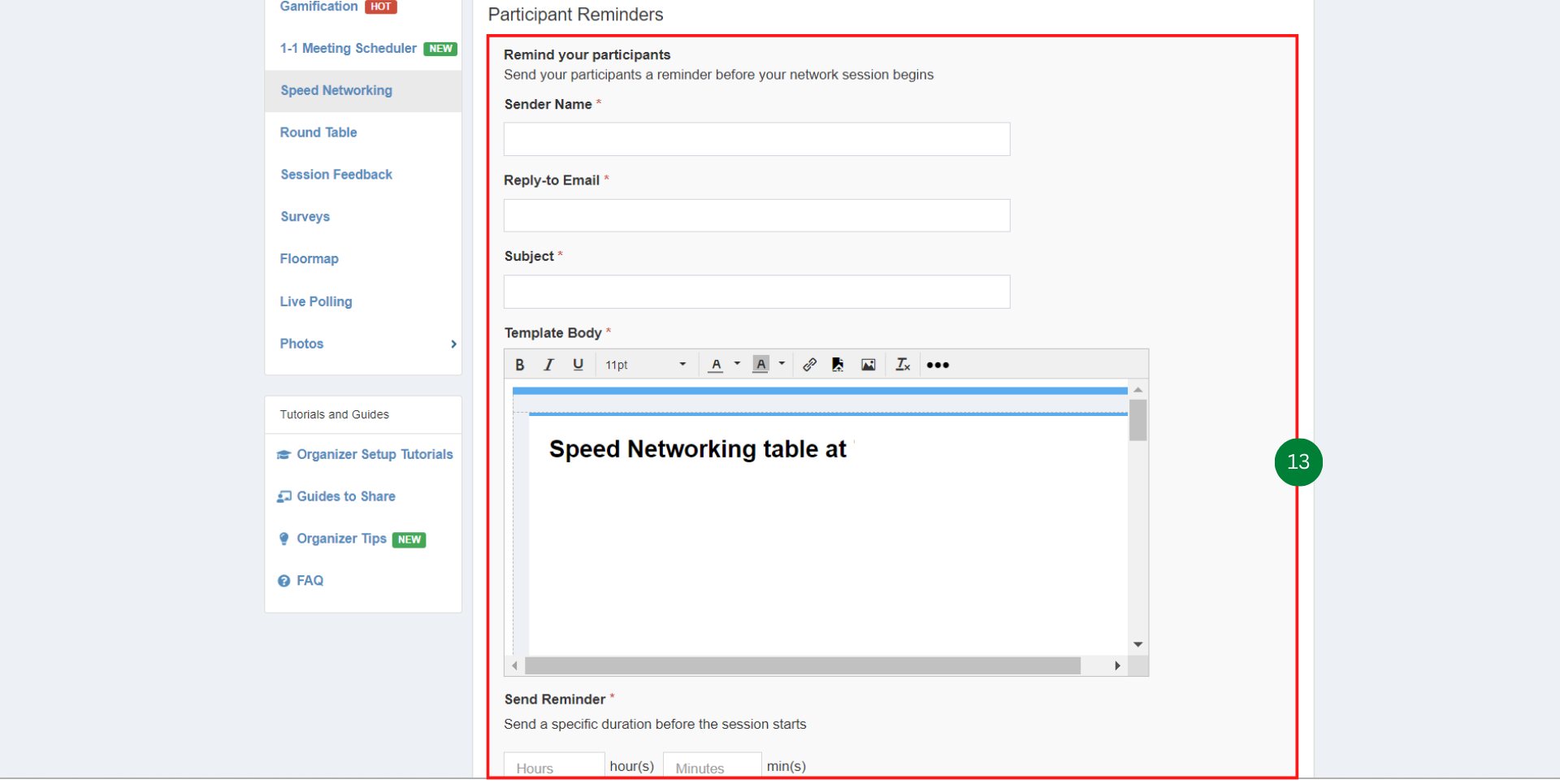 How do I create a Speed Networking Session? – Help Center