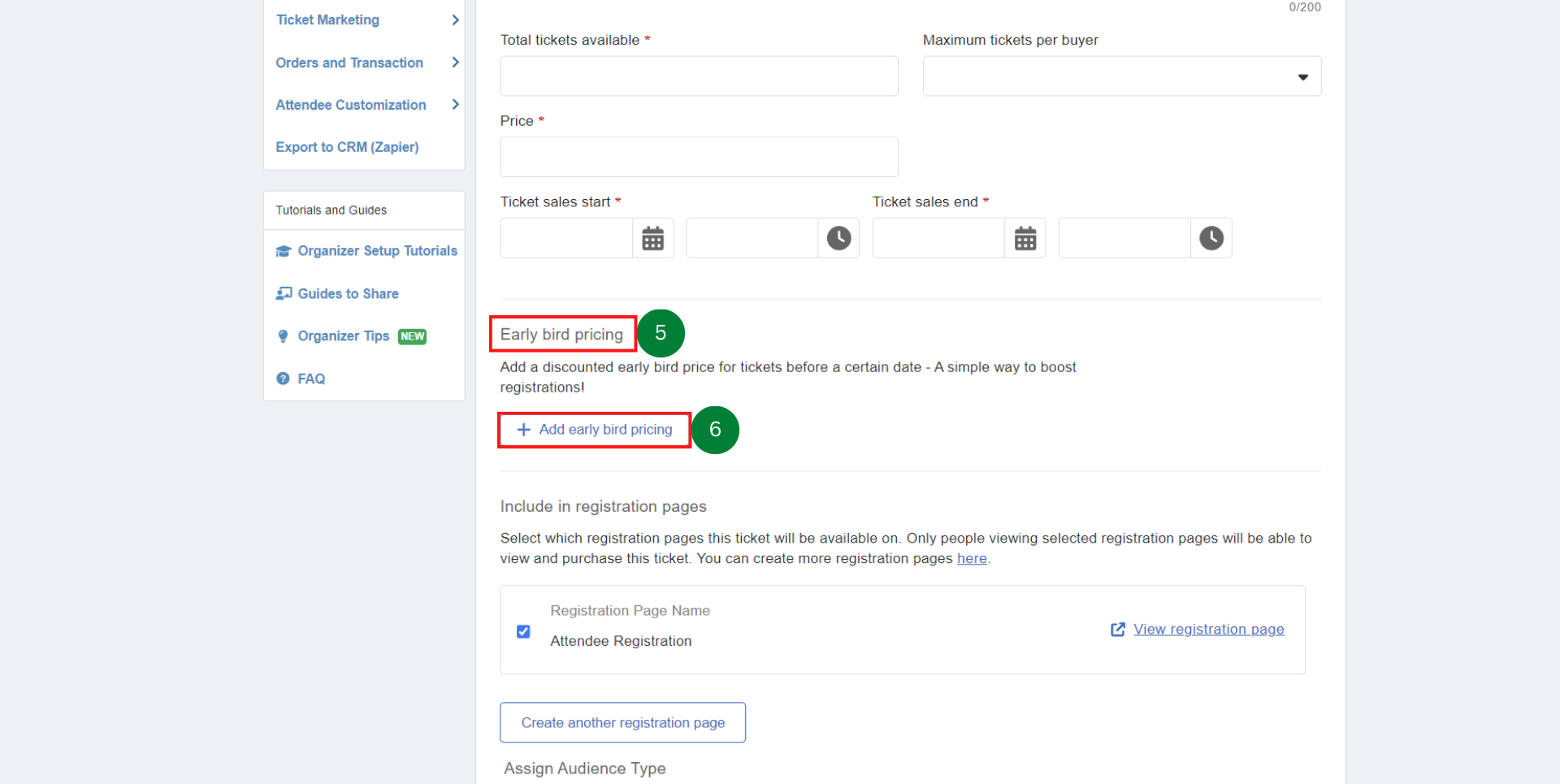 How do I create a ticket with an early bird discount? – Help Center