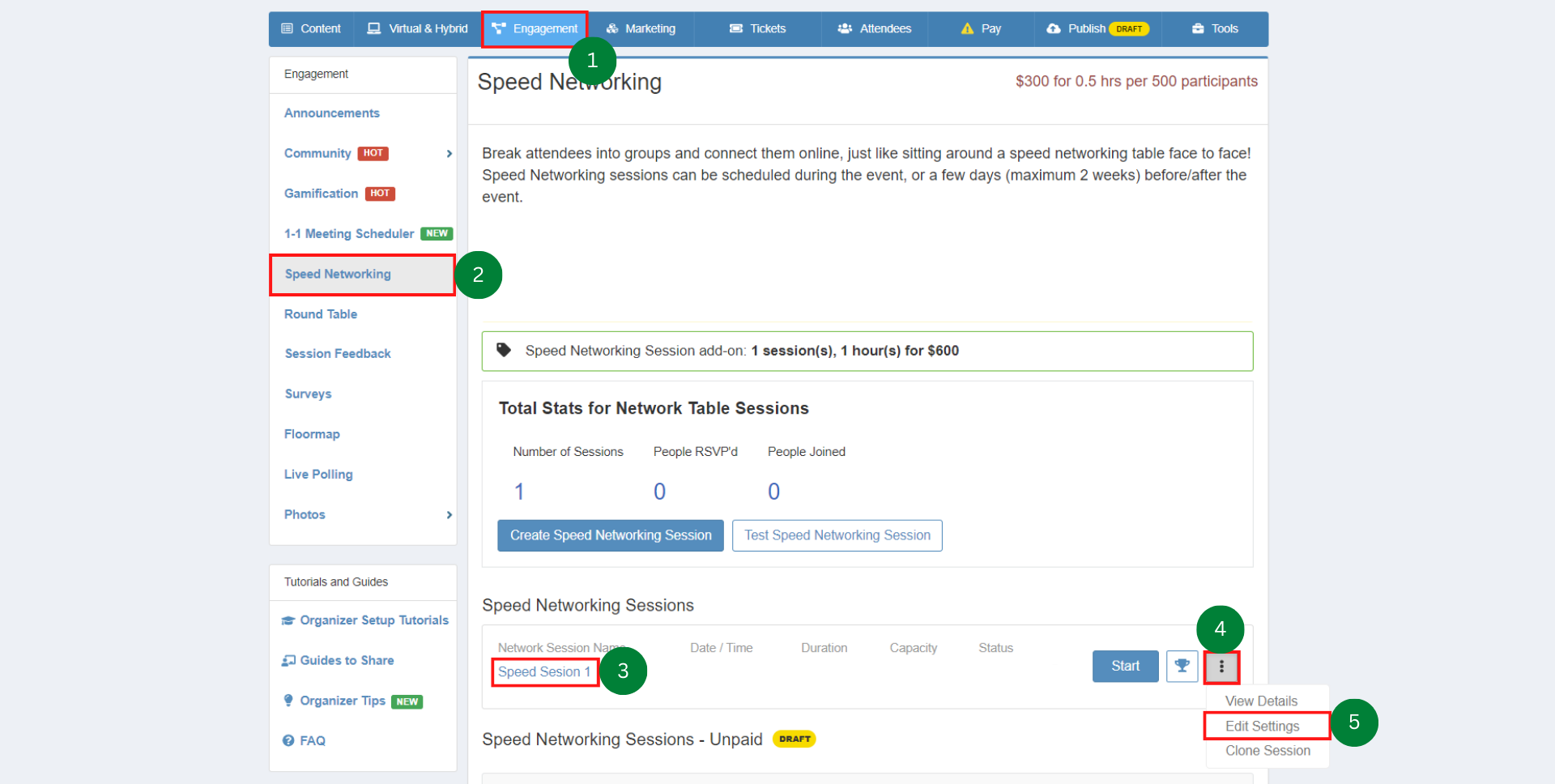 How do I edit who will be able to participate in Speed Networking ...