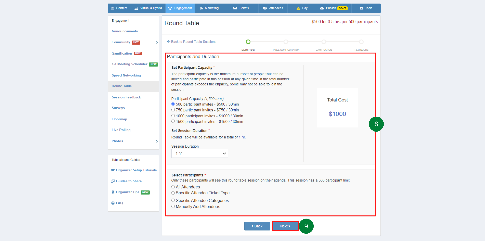 How do I create a Round Table session? – Help Center