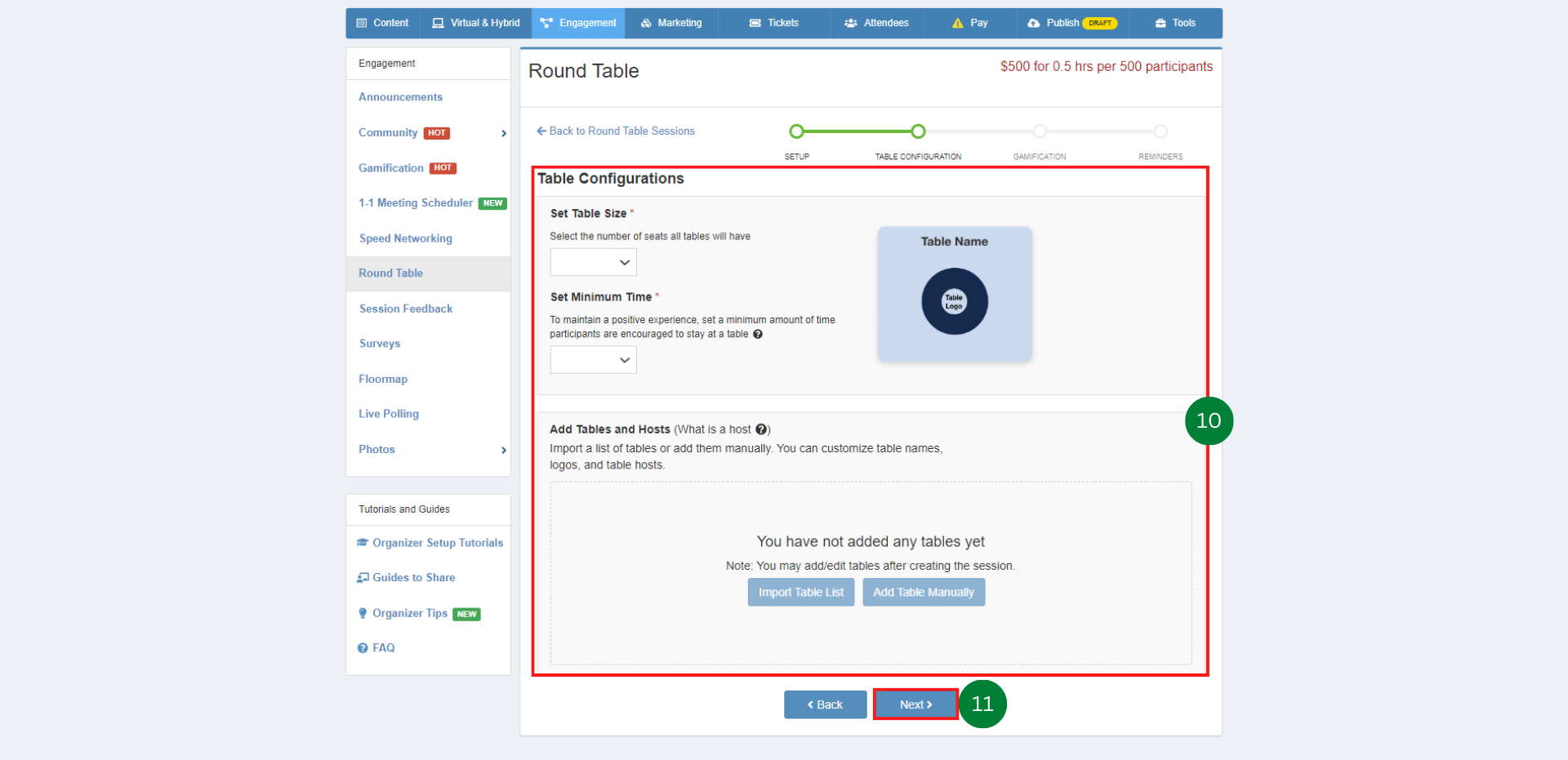 How do I create a Round Table session? – Help Center