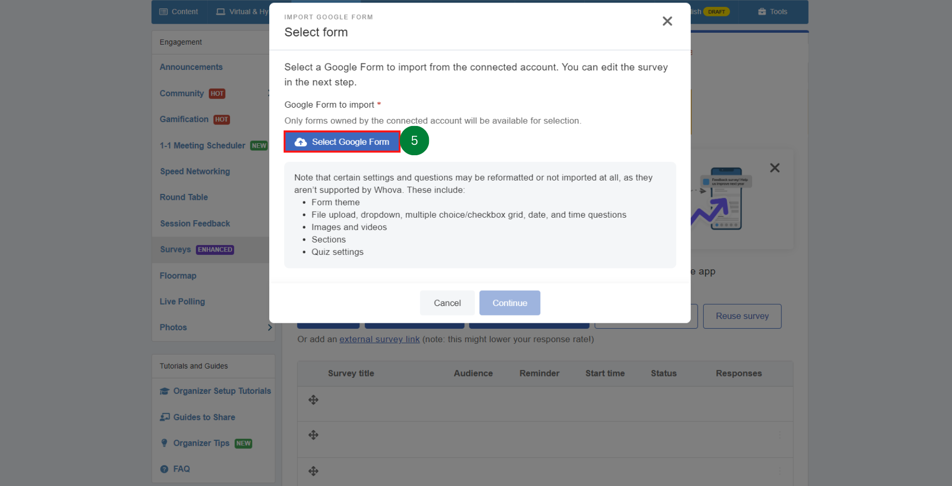 How do I import a Google Form into Whova? – Help Center