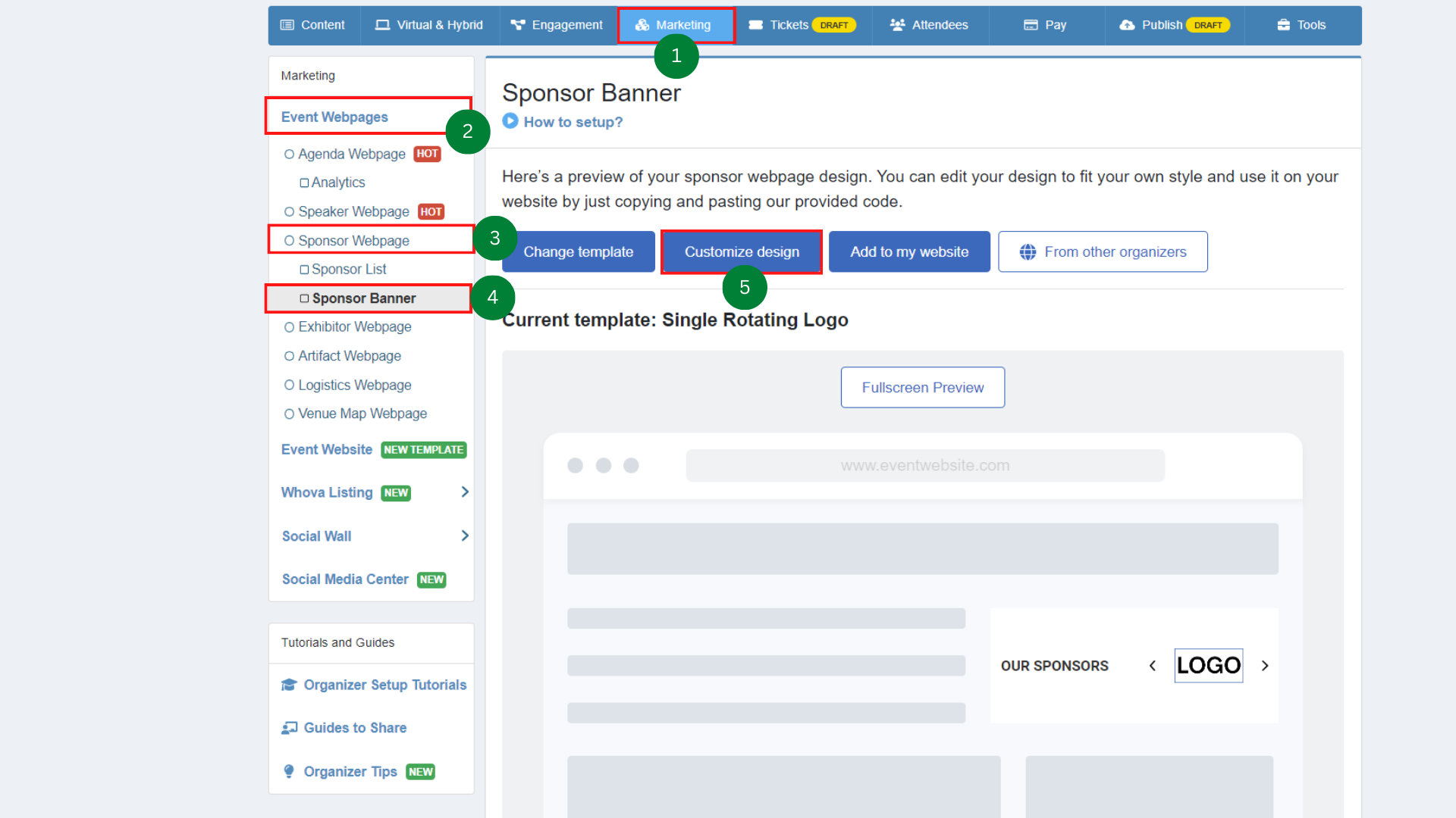How can I change the Sponsor Banner background color? – Help Center