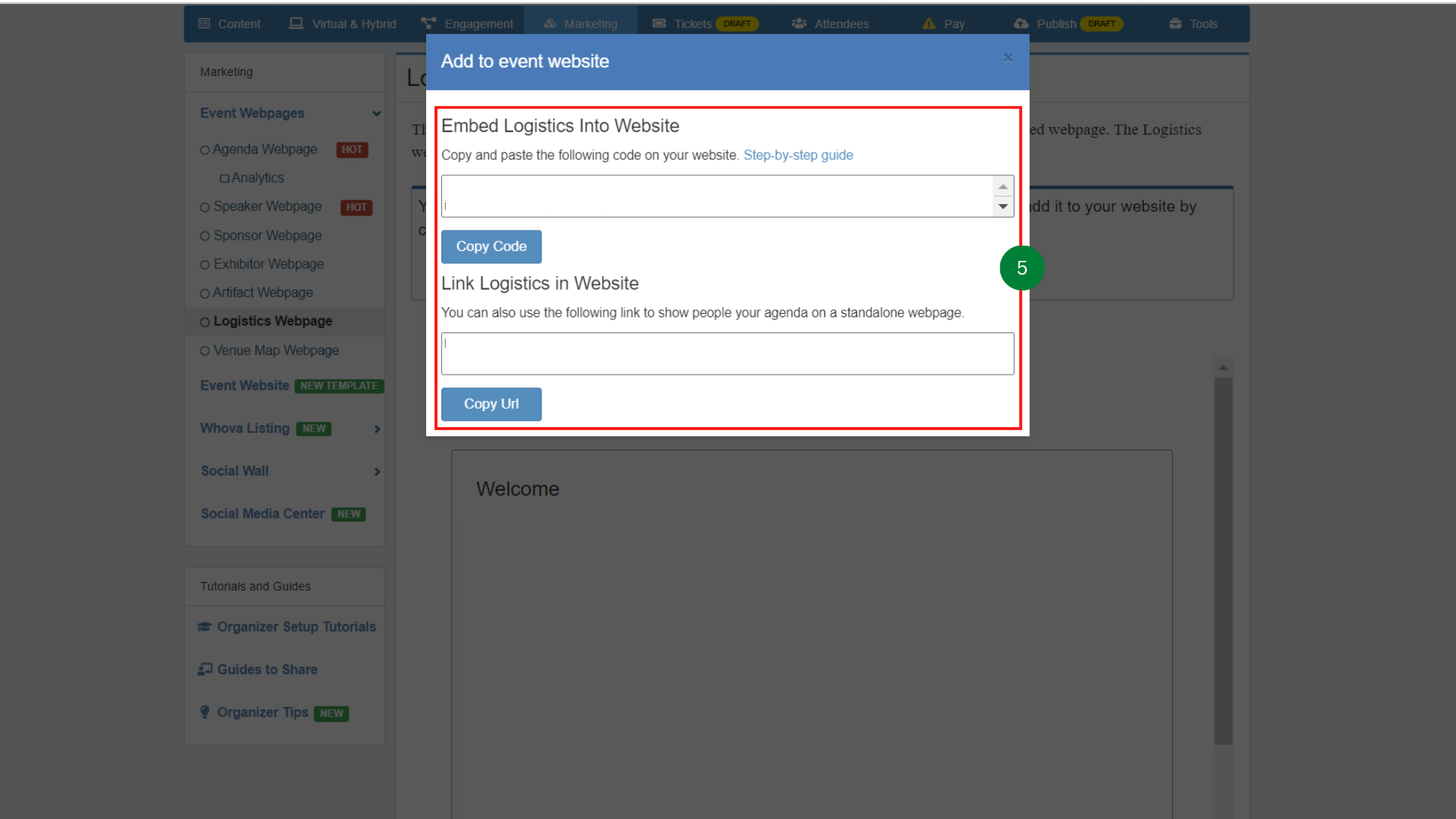 Where can I find the links to add the Logistics Webpages into my ...