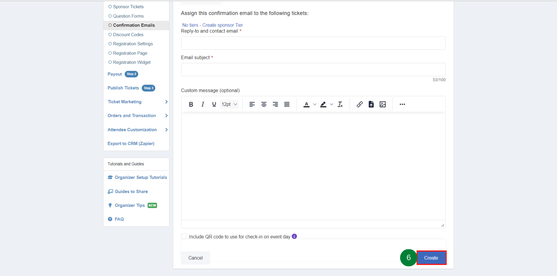 How do I create/send confirmation emails for sponsors? – Help Center