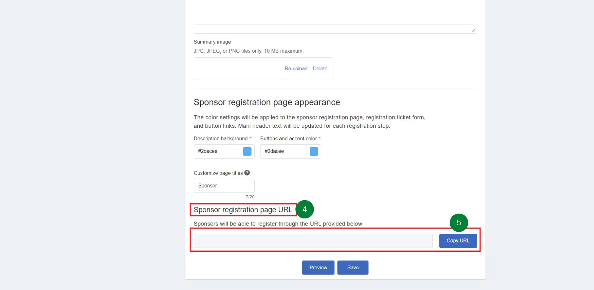 Where do I find the Sponsor registration page URL? – Help Center