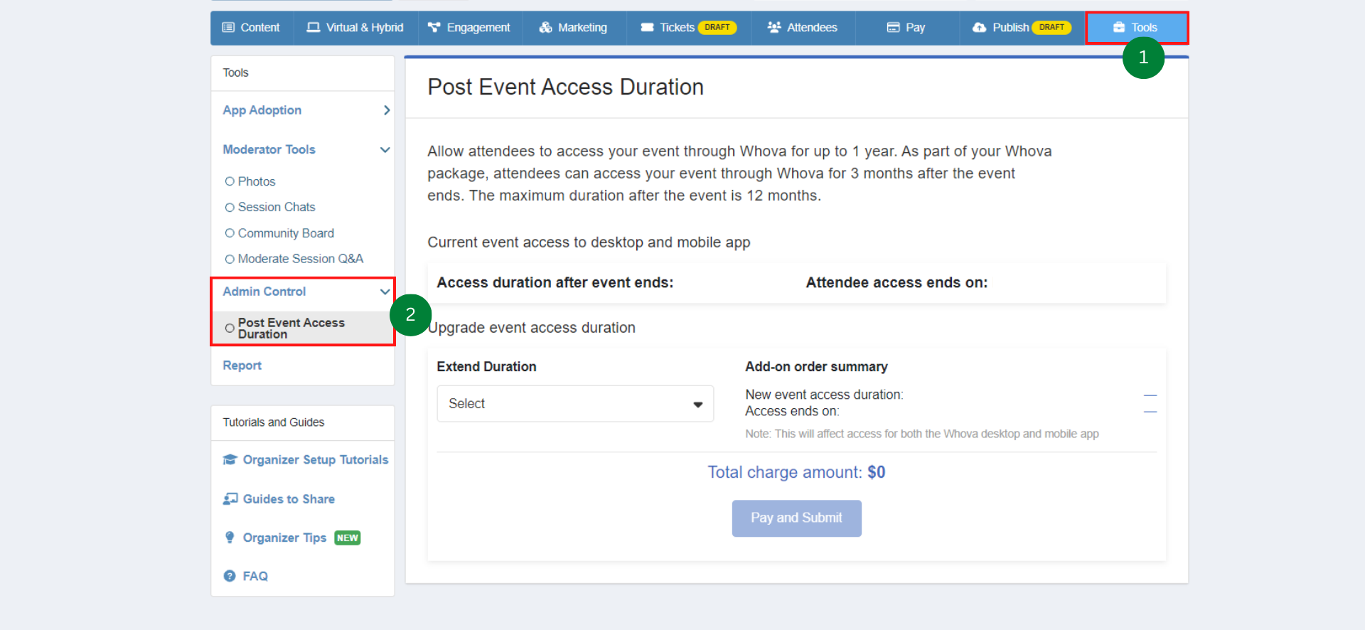 Is it possible to allow attendees to access the event information ...