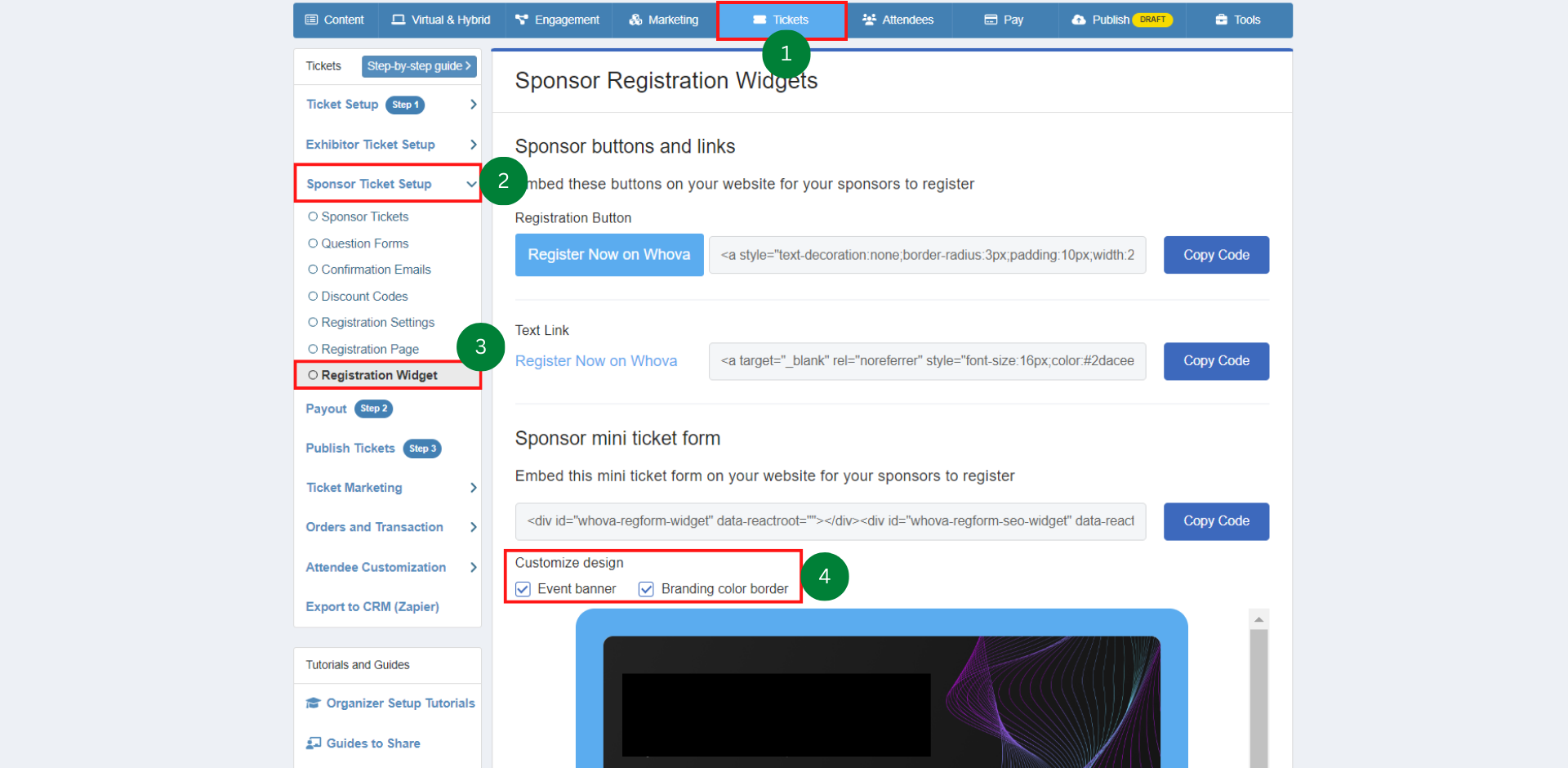 Is it possible to customize the sponsor Mini Ticket Form design? – Help ...