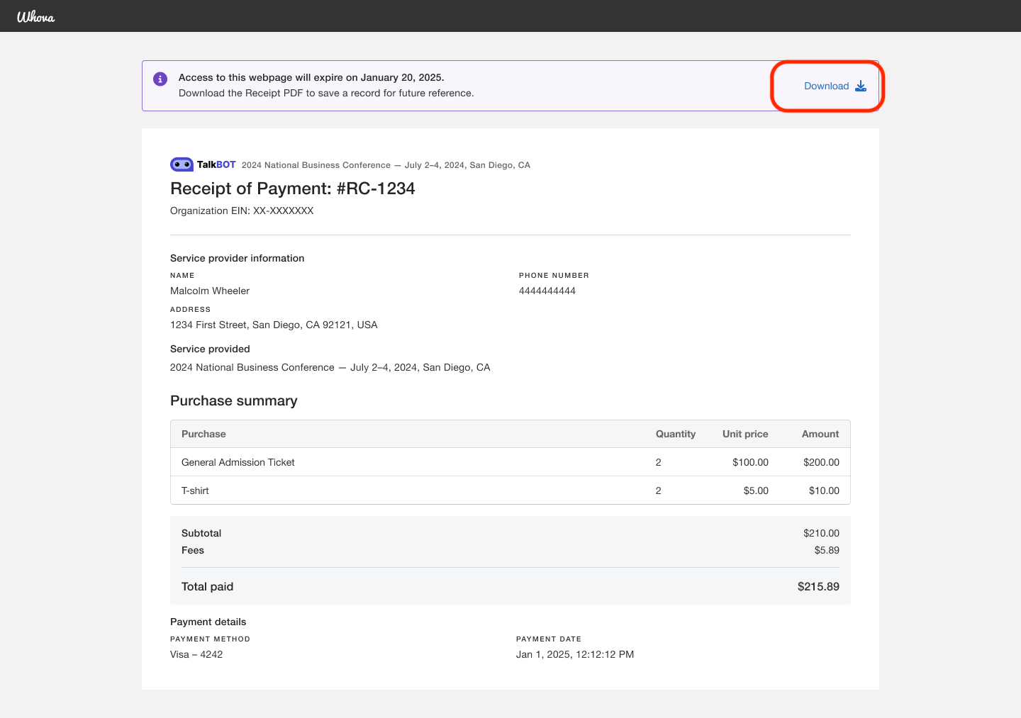 How can attendees access their receipt? – Help Center