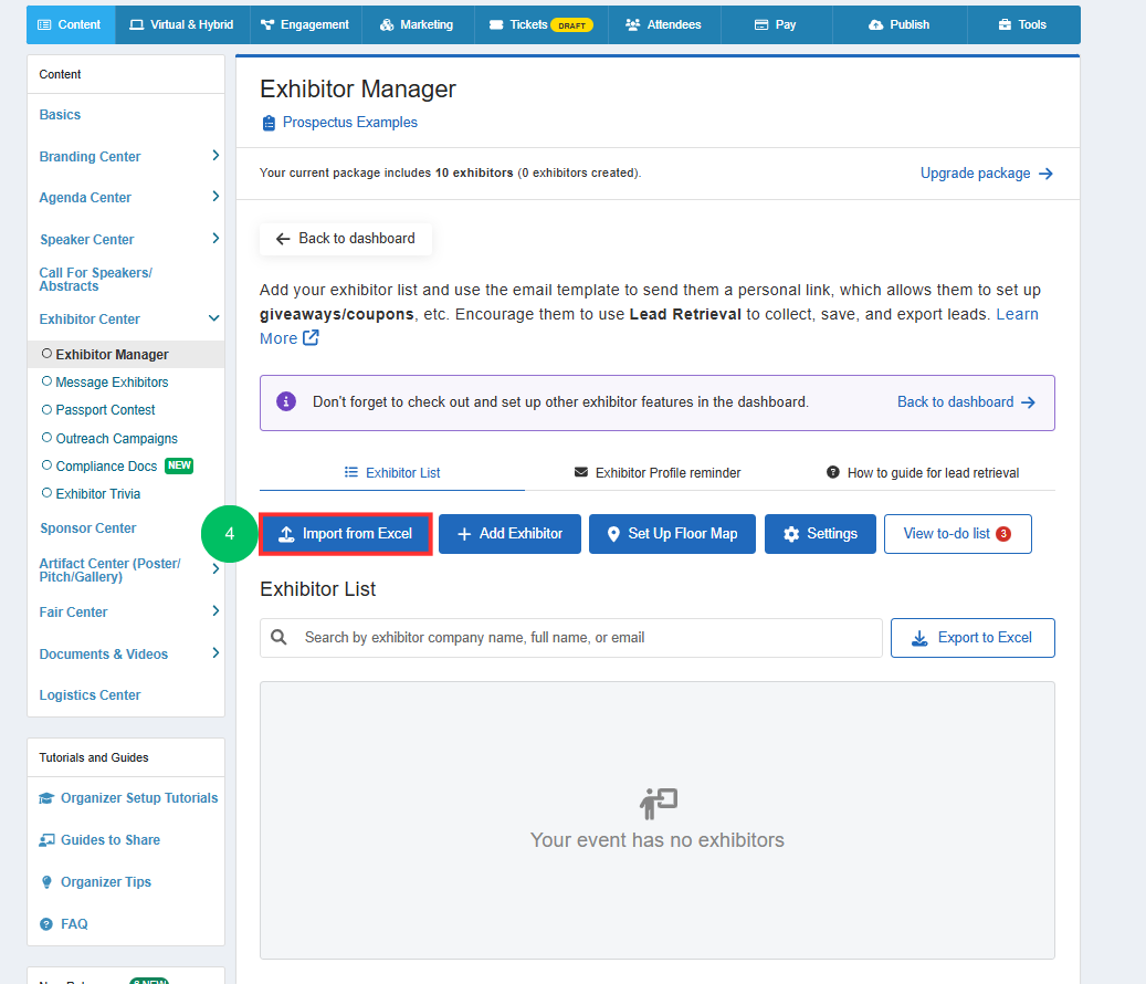 How do I add an Exhibitor? – Help Center